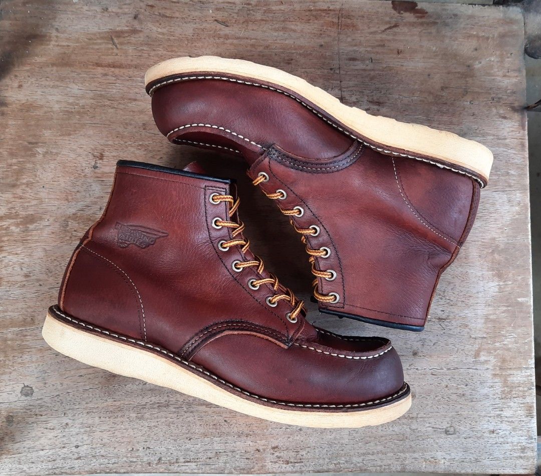 Red Wing 8138 Briar Oil Slick Leather Moc Toe Redwing, Men's Fashion ...