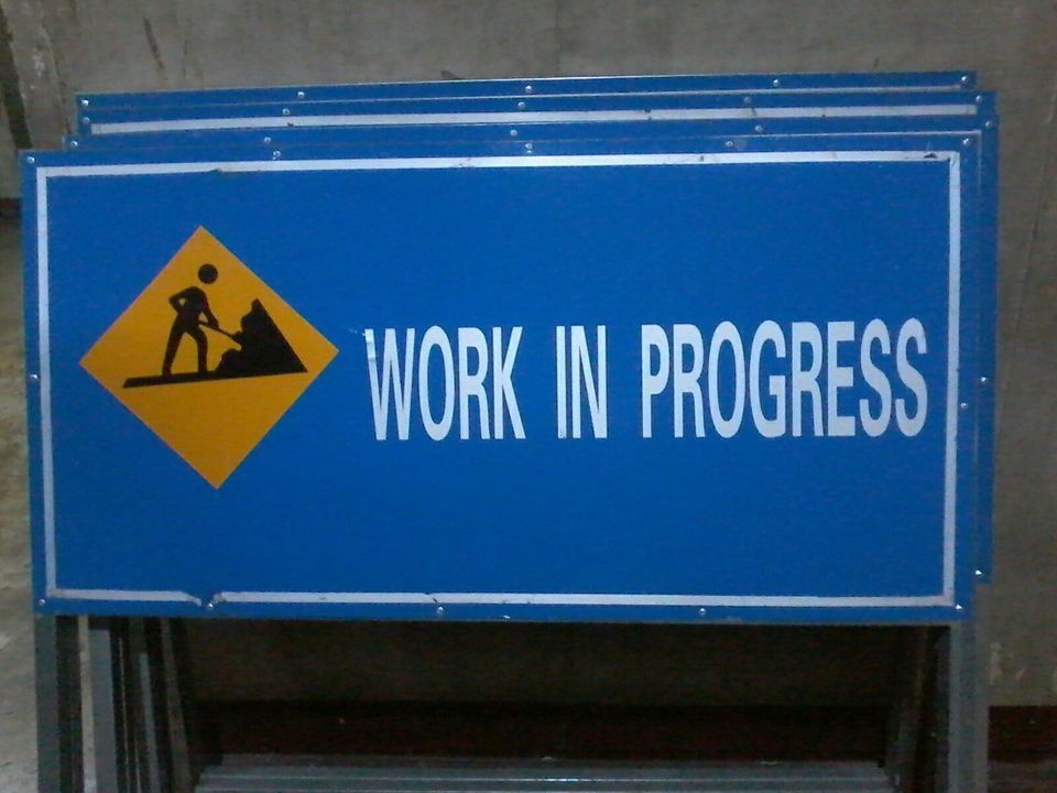 Reflective Safety Signage Sign with Stand, Commercial & Industrial ...