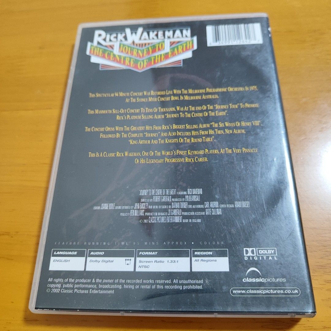 Rick Wakeman - Journey To the Centre of the Earth DVD progressive rock ...