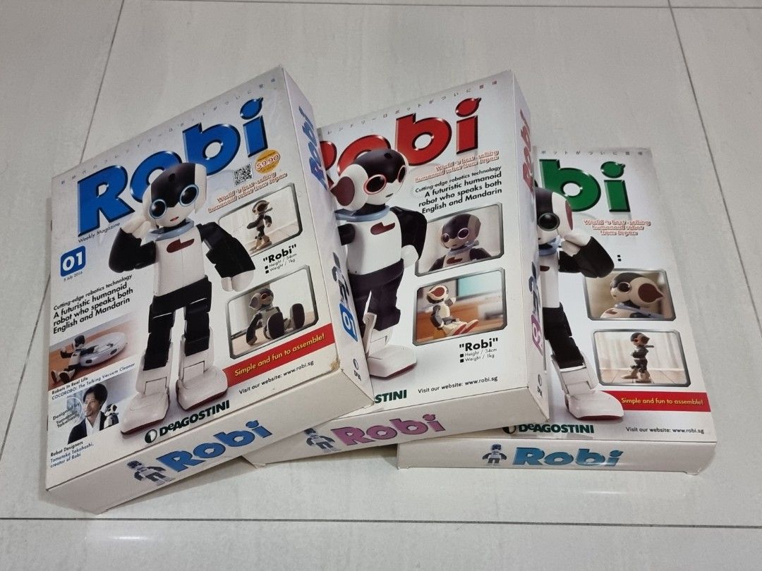 Robi Weekly Magazine, No. 01 to 09, Robot not assembled Model Kit ...