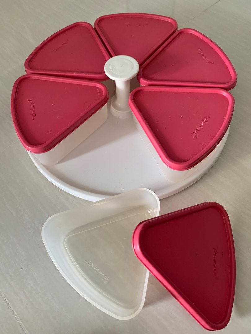 Rotating Snack Tupperware Container, Furniture & Home Living ...