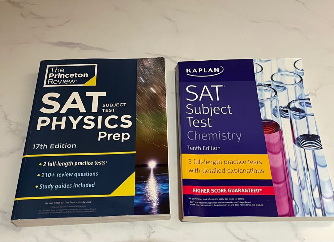 SAT test exam physics chemistry practice assessment book, Hobbies ...