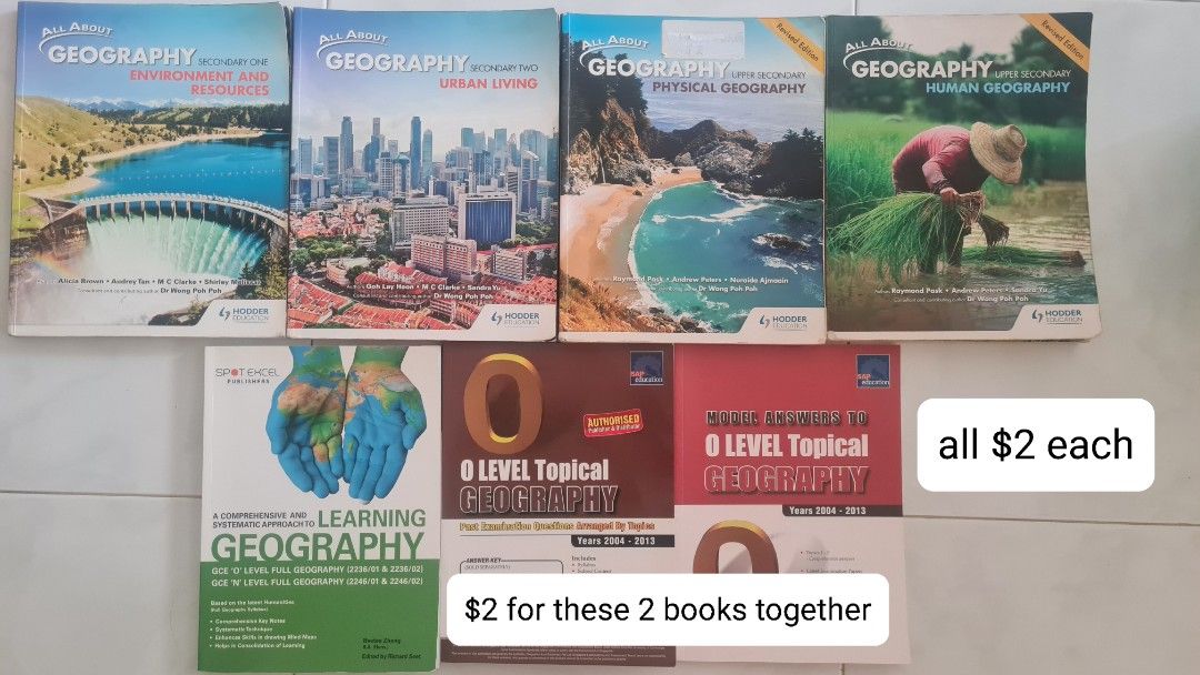 (Secondary / O Levels) Geography Textbooks and Assessment Books ...
