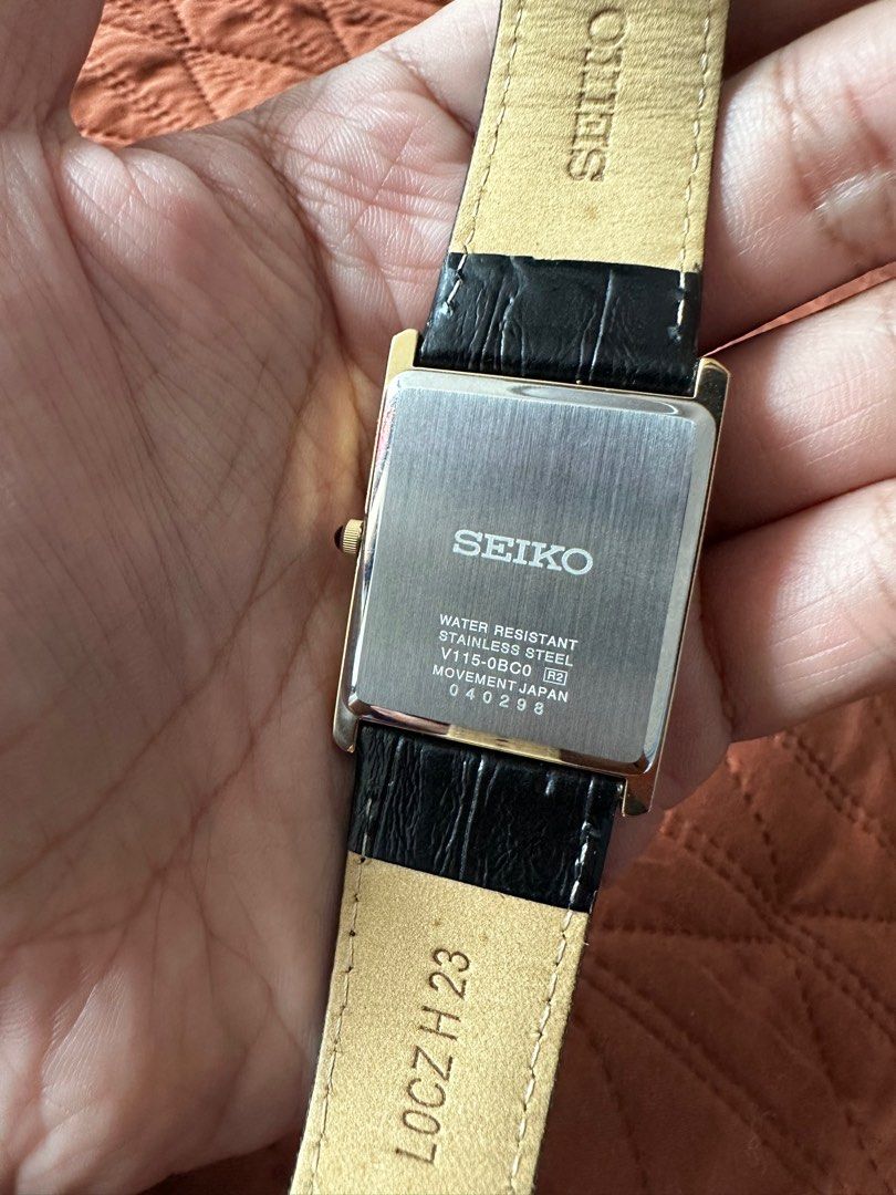 Seiko Solar Tank SUP880, Men's Fashion, Watches & Accessories, Watches ...