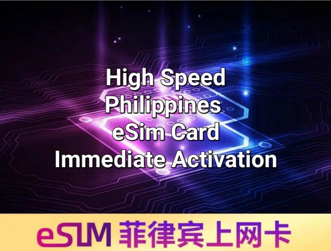 [SGSeller] High Speed Philippines Mobile ESim Sim Card Simcard 1GB 10GB ...