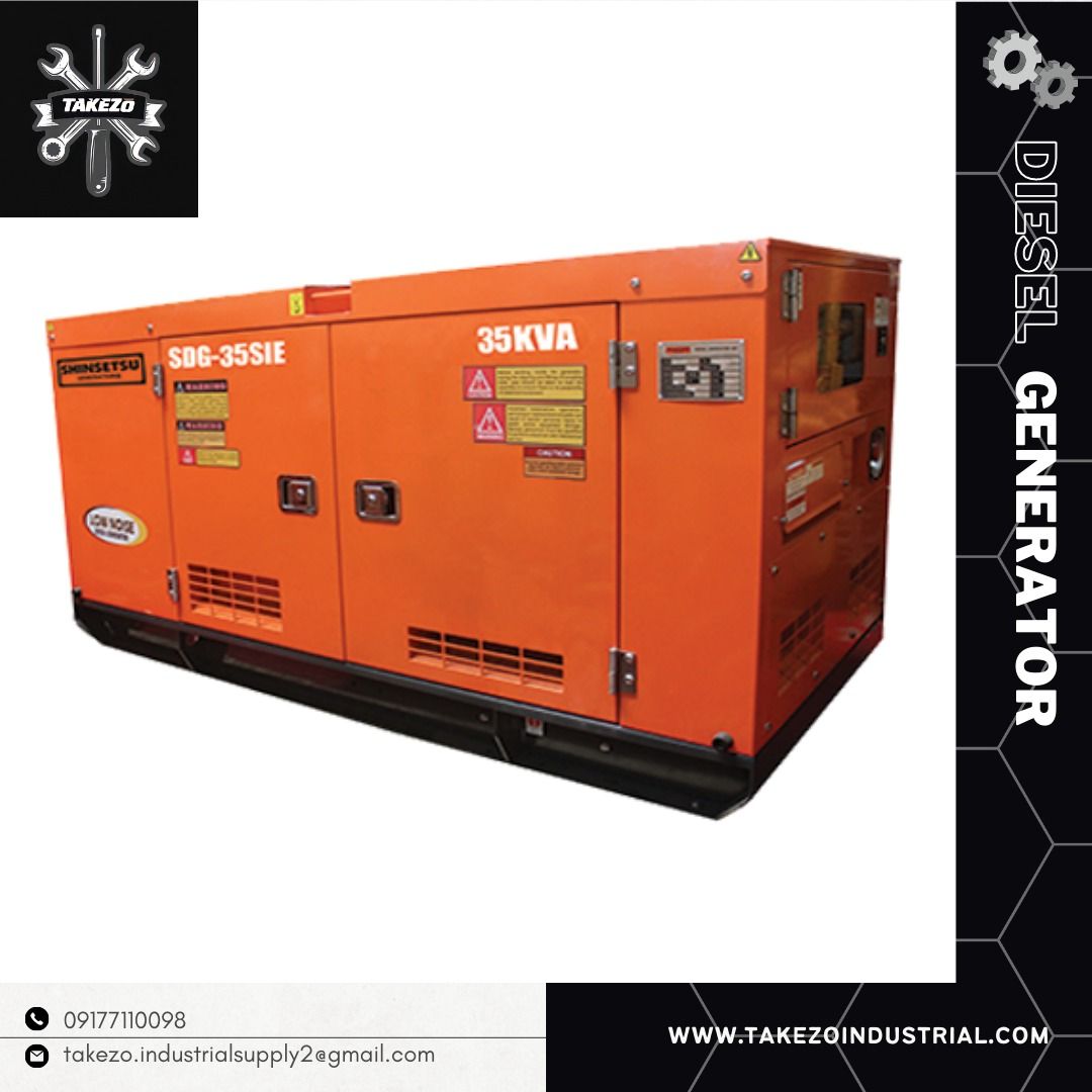 SHINSETSU DIESEL GENERATOR, Commercial & Industrial, Construction Tools & Equipment on Carousell