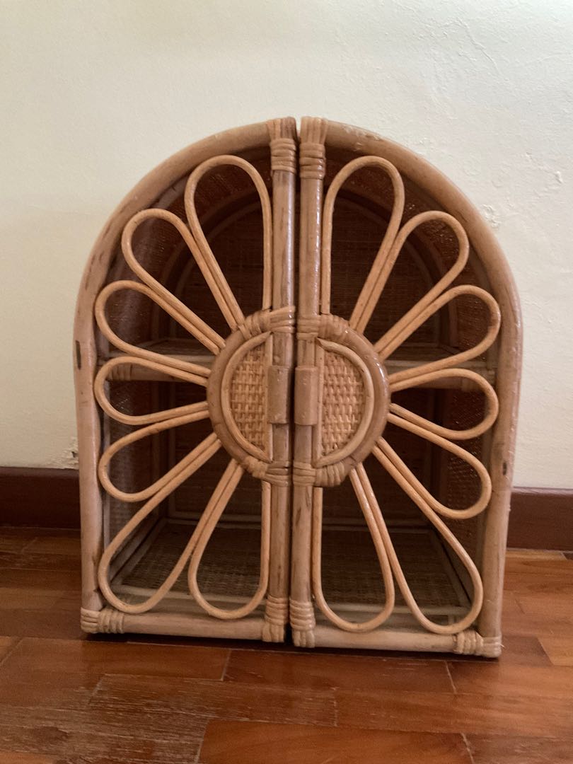 Small Rattan Cabinet, Furniture & Home Living, Furniture, Shelves ...
