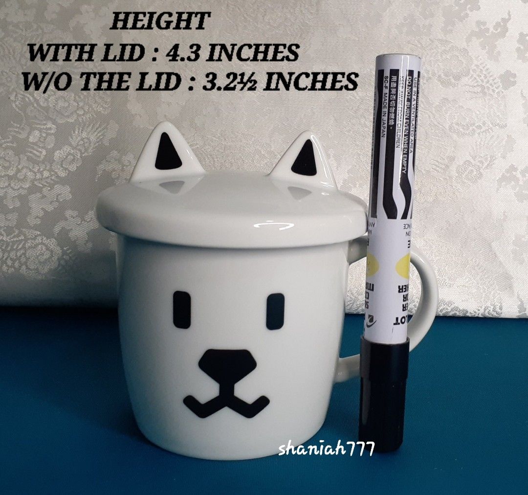 Softbank-Otosan Shiba-Inu Dog Novelty Dad Mug with Lid, Furniture ...