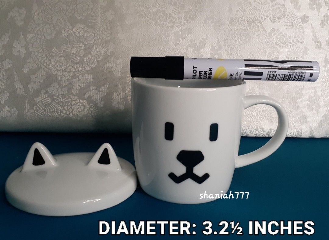 Softbank-Otosan Shiba-Inu Dog Novelty Dad Mug with Lid, Furniture ...