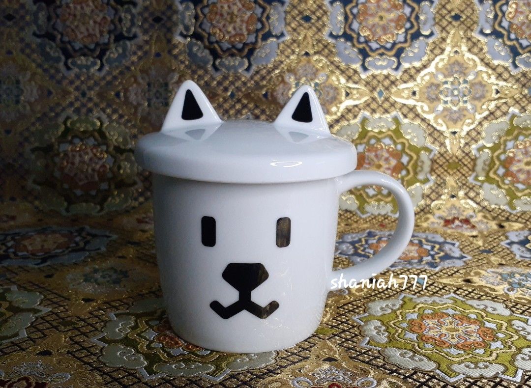 Softbank-Otosan Shiba-Inu Dog Novelty Dad Mug with Lid, Furniture ...