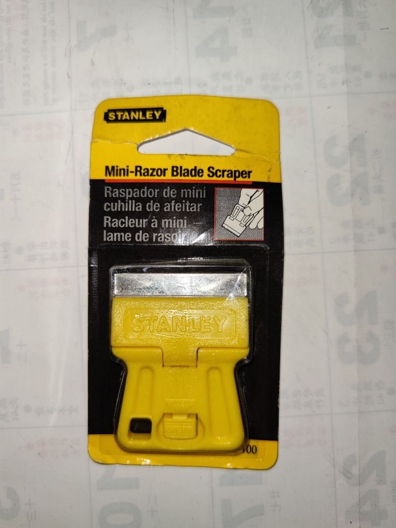 STANLEY Scraper: 1 1/2 in Blade Wd, Carbon Steel, 1/8 in Blade Lg ...