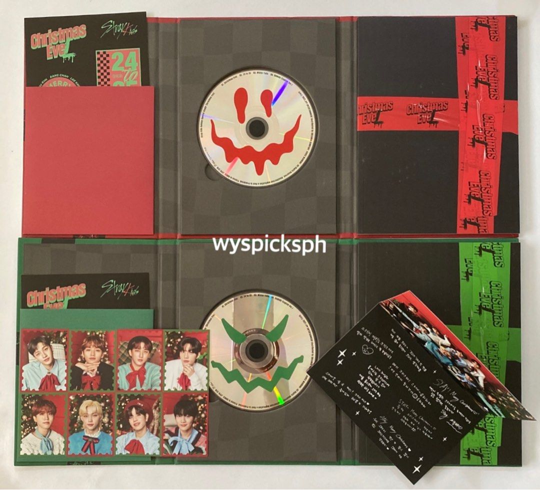 Stray Kids Christmas EveL Album Unsealed Limited Green Standard Red ...