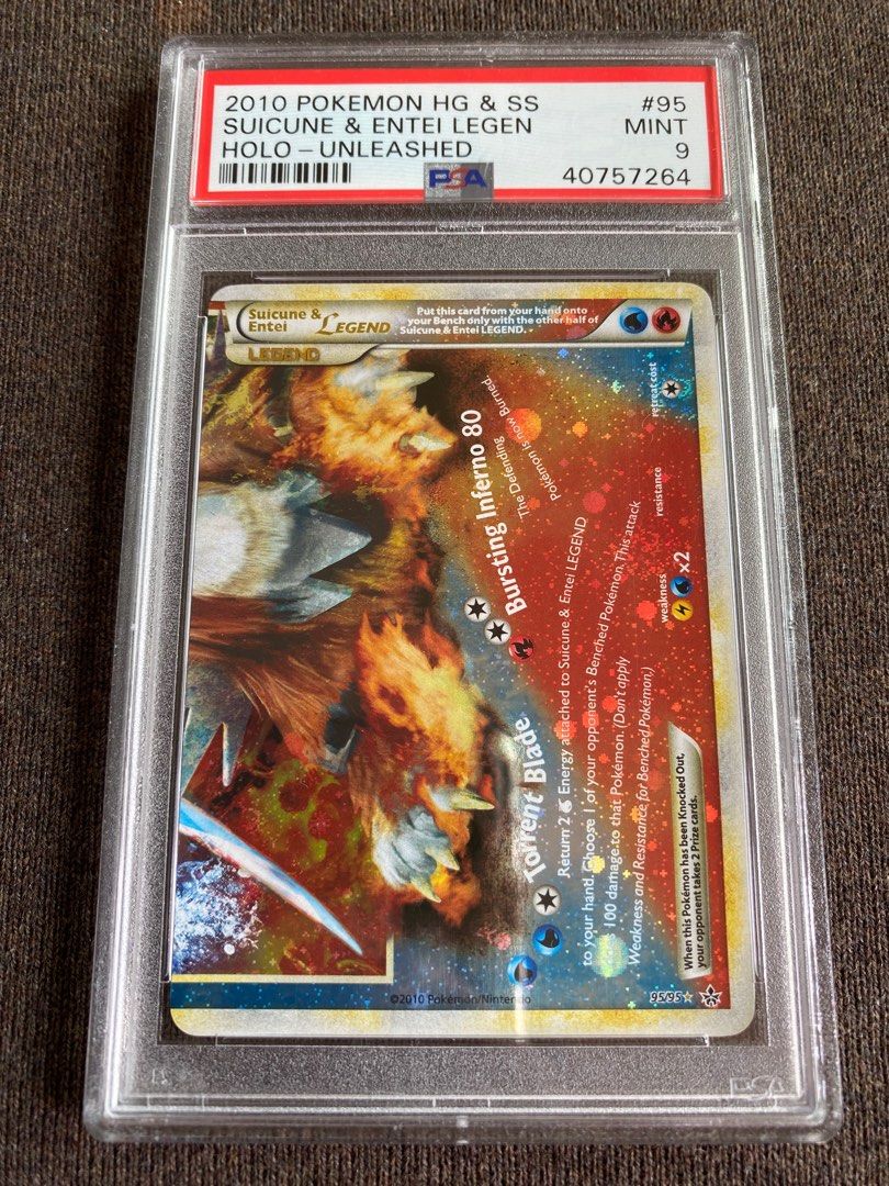 Suicune Entei Legend PSA 9, Hobbies & Toys, Toys & Games on Carousell