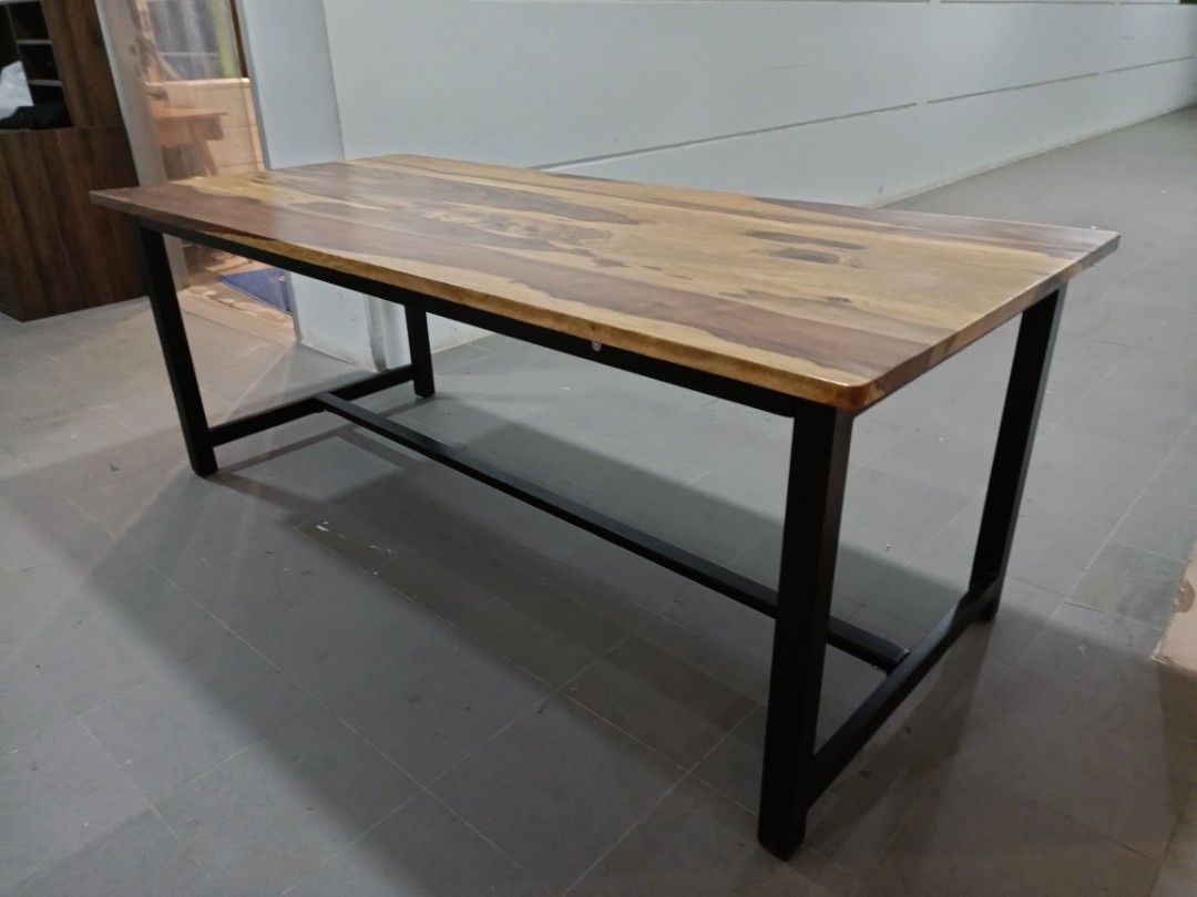 SUNDALI INDUSTRI Series Solid Wood Dining Table, Furniture & Home ...