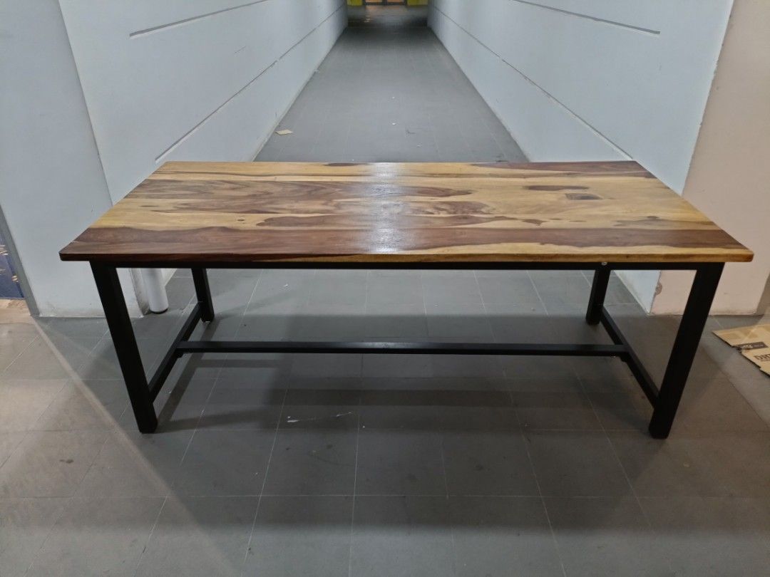 SUNDALI INDUSTRI Series Solid Wood Dining Table, Furniture & Home ...