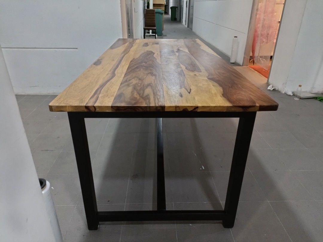 SUNDALI INDUSTRI Series Solid Wood Dining Table, Furniture & Home ...