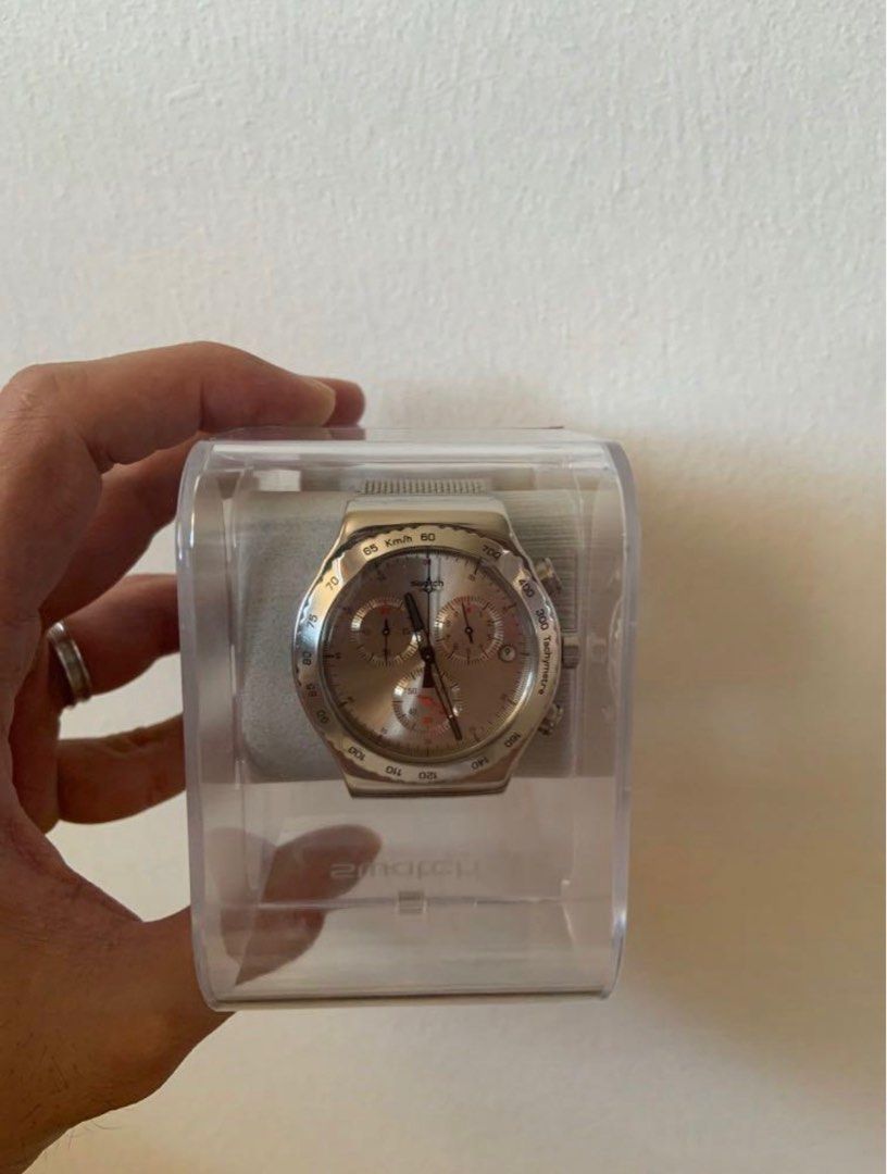 Swatch Chronograph YVS405GB, Luxury, Watches on Carousell