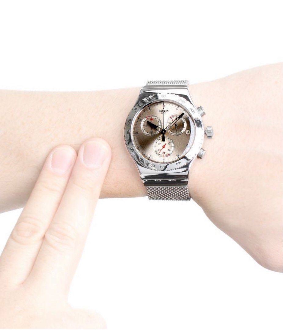 Swatch Chronograph YVS405GB, Luxury, Watches on Carousell