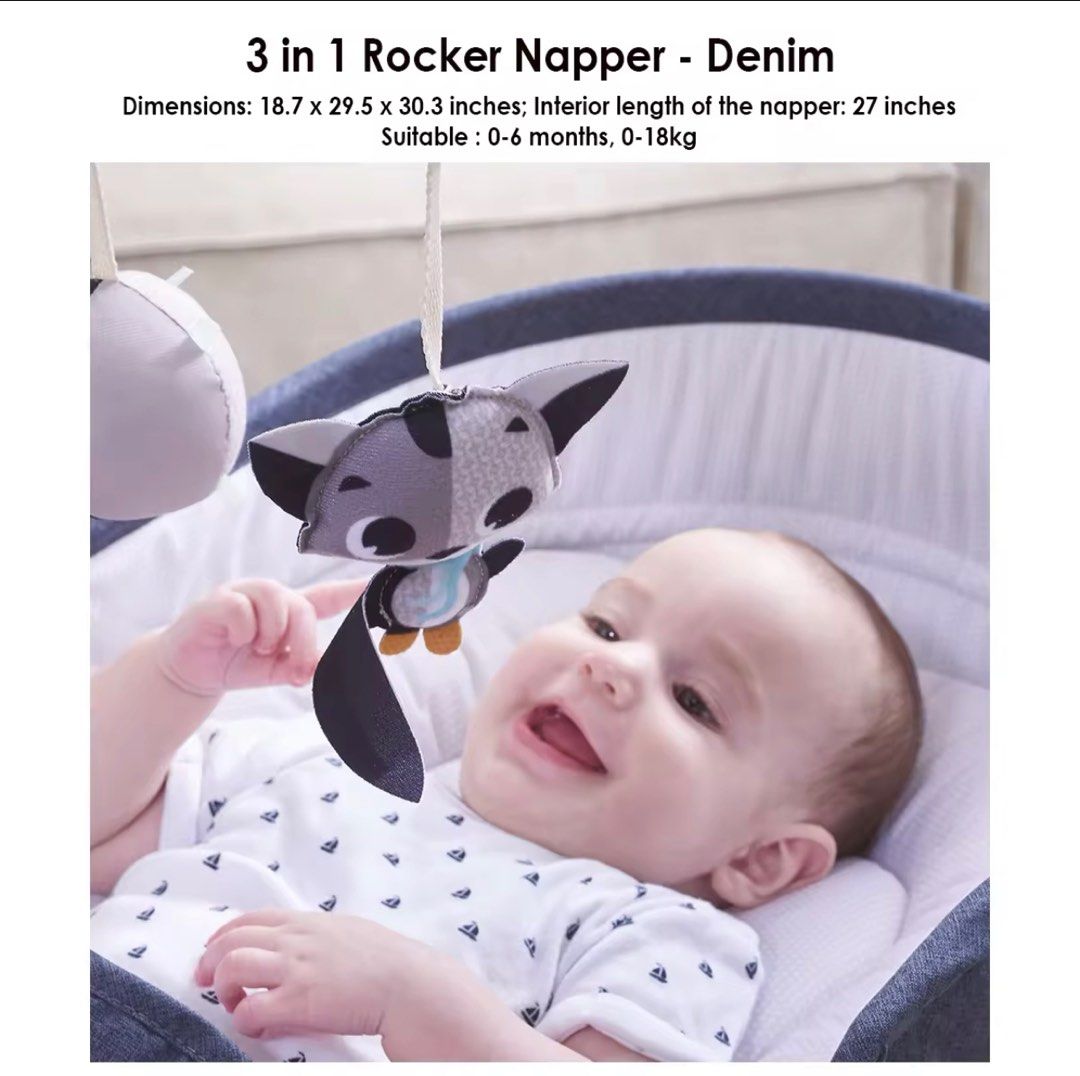 Tiny Love Rocker 3 in 1 rocker napper, Babies & Kids, Baby Nursery ...