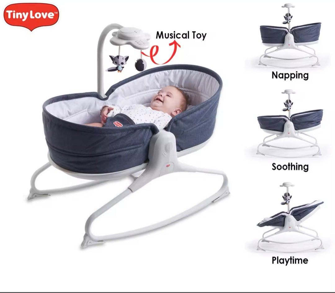 Tiny Love Rocker 3 in 1 rocker napper, Babies & Kids, Baby Nursery ...