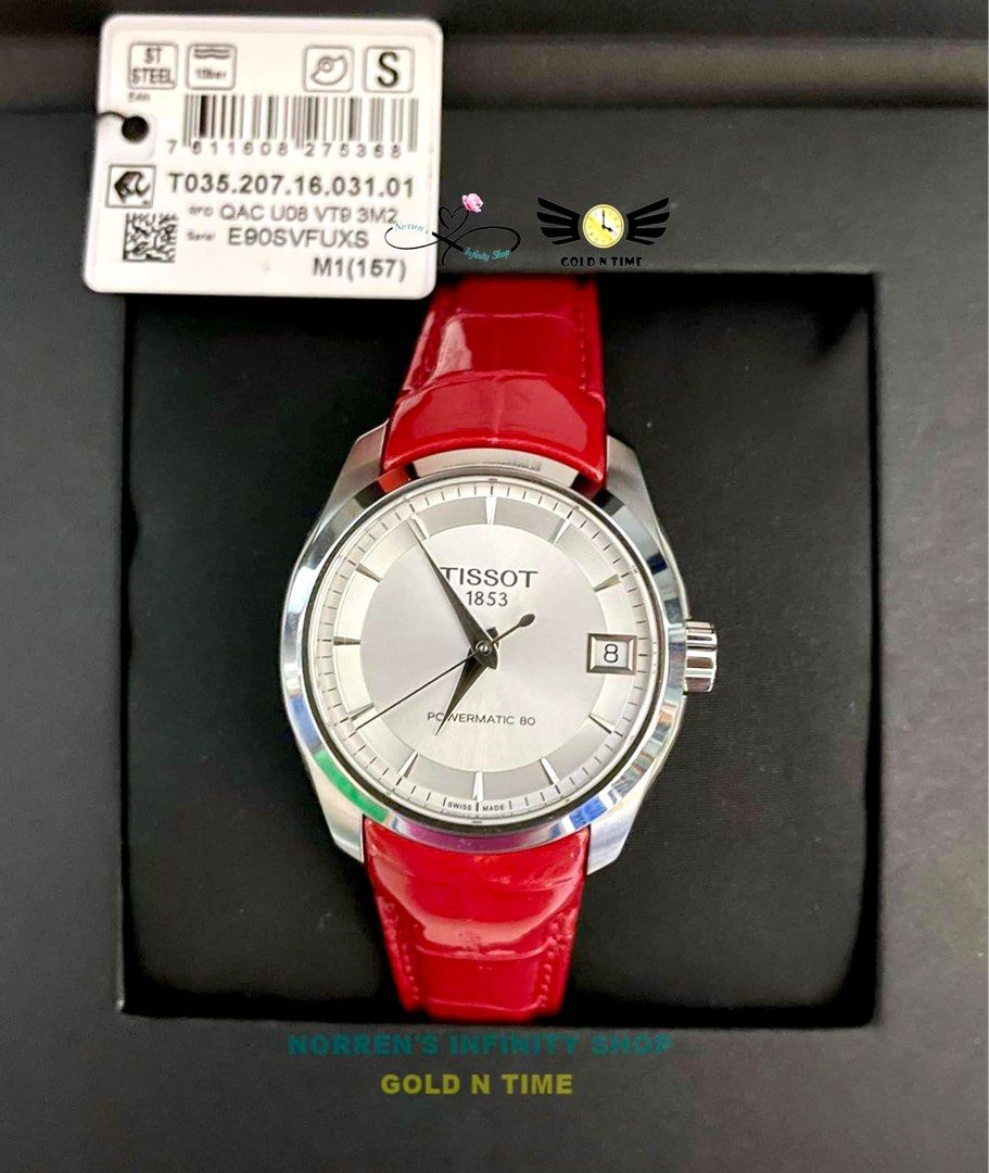 Tissot Couturier Powermatic 80 Automatic Ladies Watch, Luxury, Watches ...