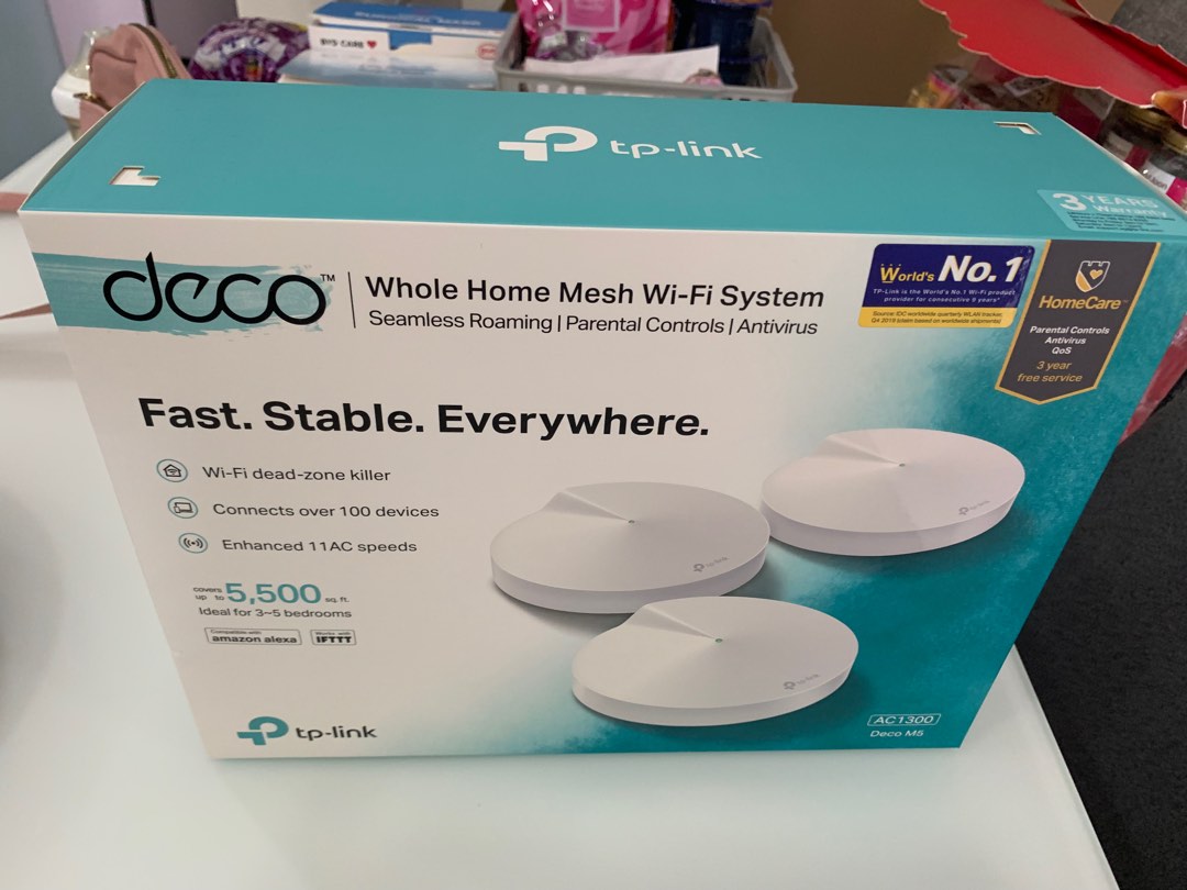 Tplink deco mesh M5 -3 unit, Computers & Tech, Parts & Accessories ...