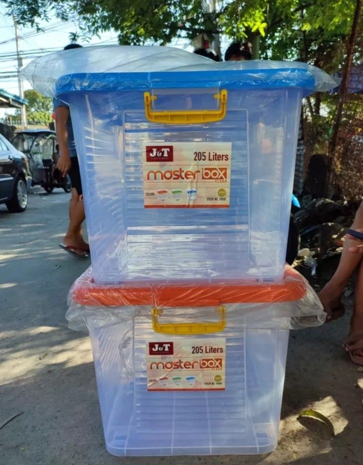 Transparent Storage Box 205L Capacity, Furniture & Home Living, Home ...