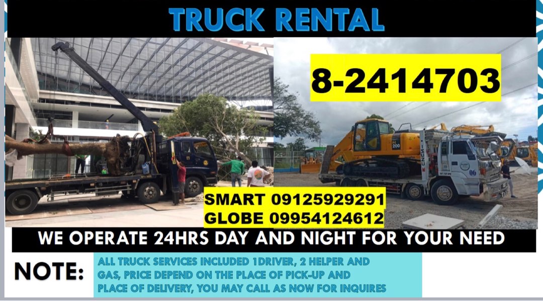 Truck for rent 10wheeler wing van sefloading truck boomtruck lowbed ...