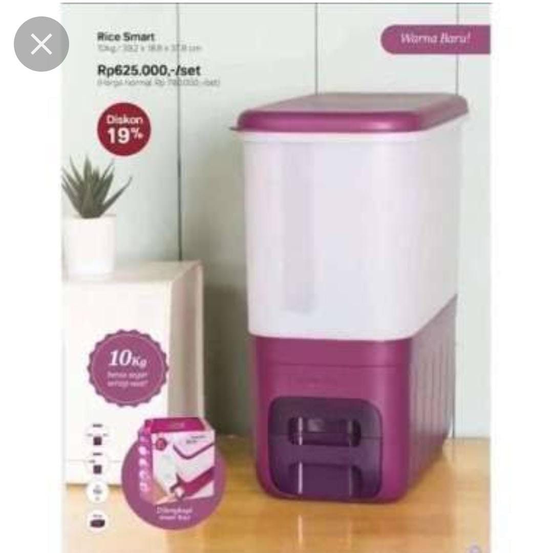 Tupperware tempat beras, Kitchen & Appliances di Carousell