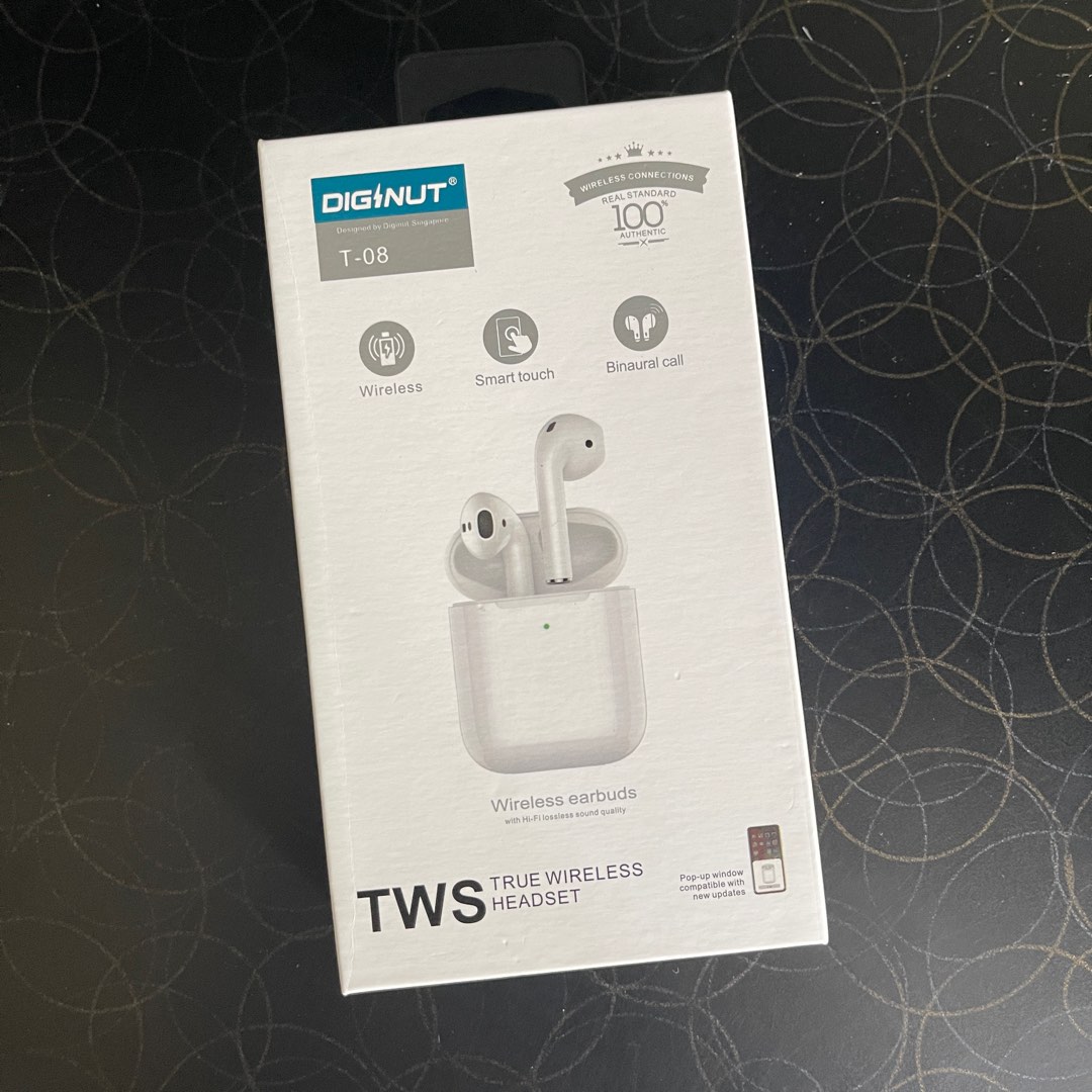 TWS True Wireless Earbuds Diginut Airpods T-08, Audio, Earphones on ...