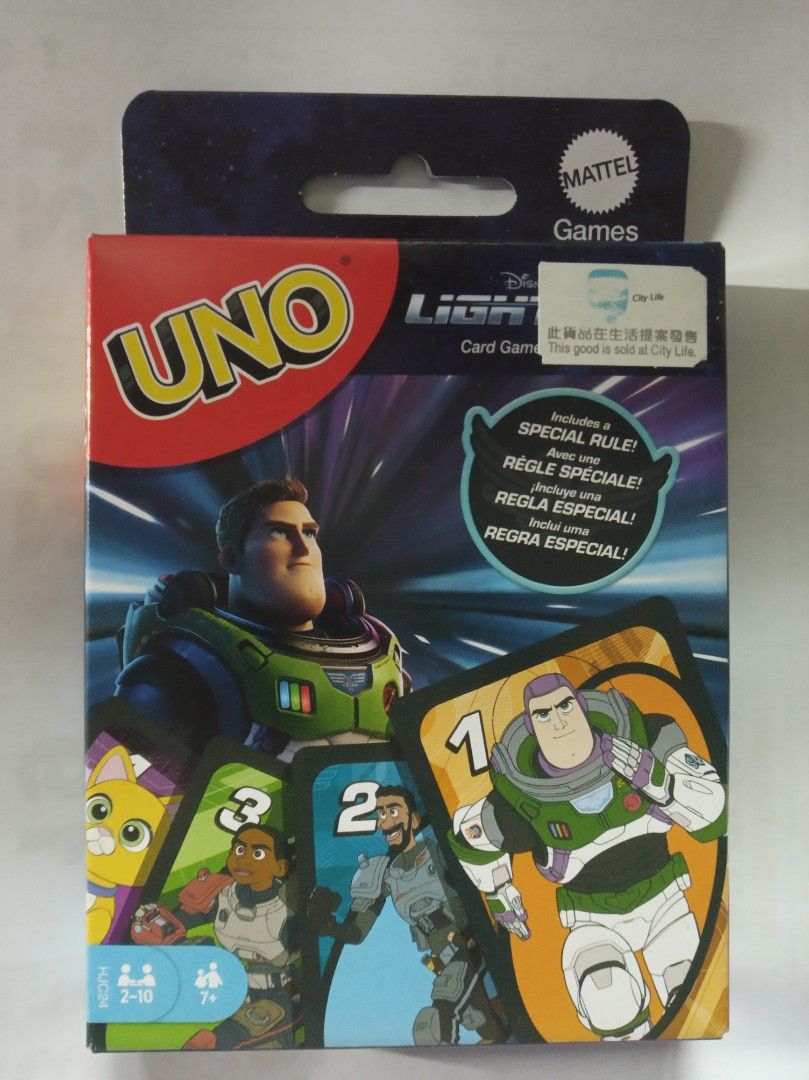 UNO~Buzz Lightyear, 興趣及遊戲, 玩具 & 遊戲類 - Carousell