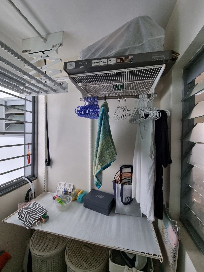 (Used) Elfa full height rack, Furniture & Home Living, Home Improvement ...