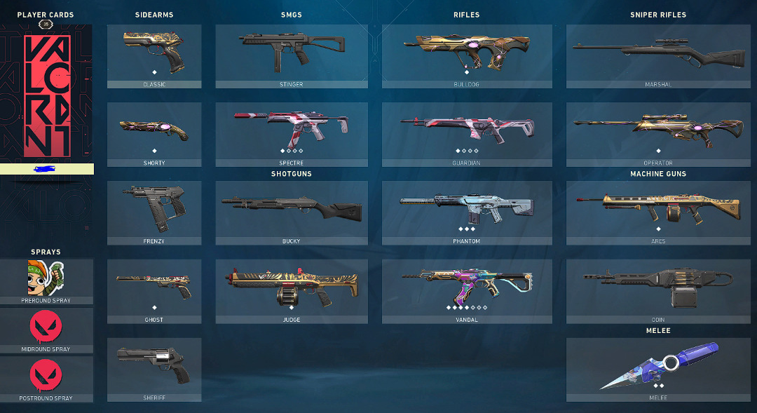 VALORANT ACCOUNT | GOLD 1 | Valorant GO! Vol.1 Knife + Glitchpop Vandal ...