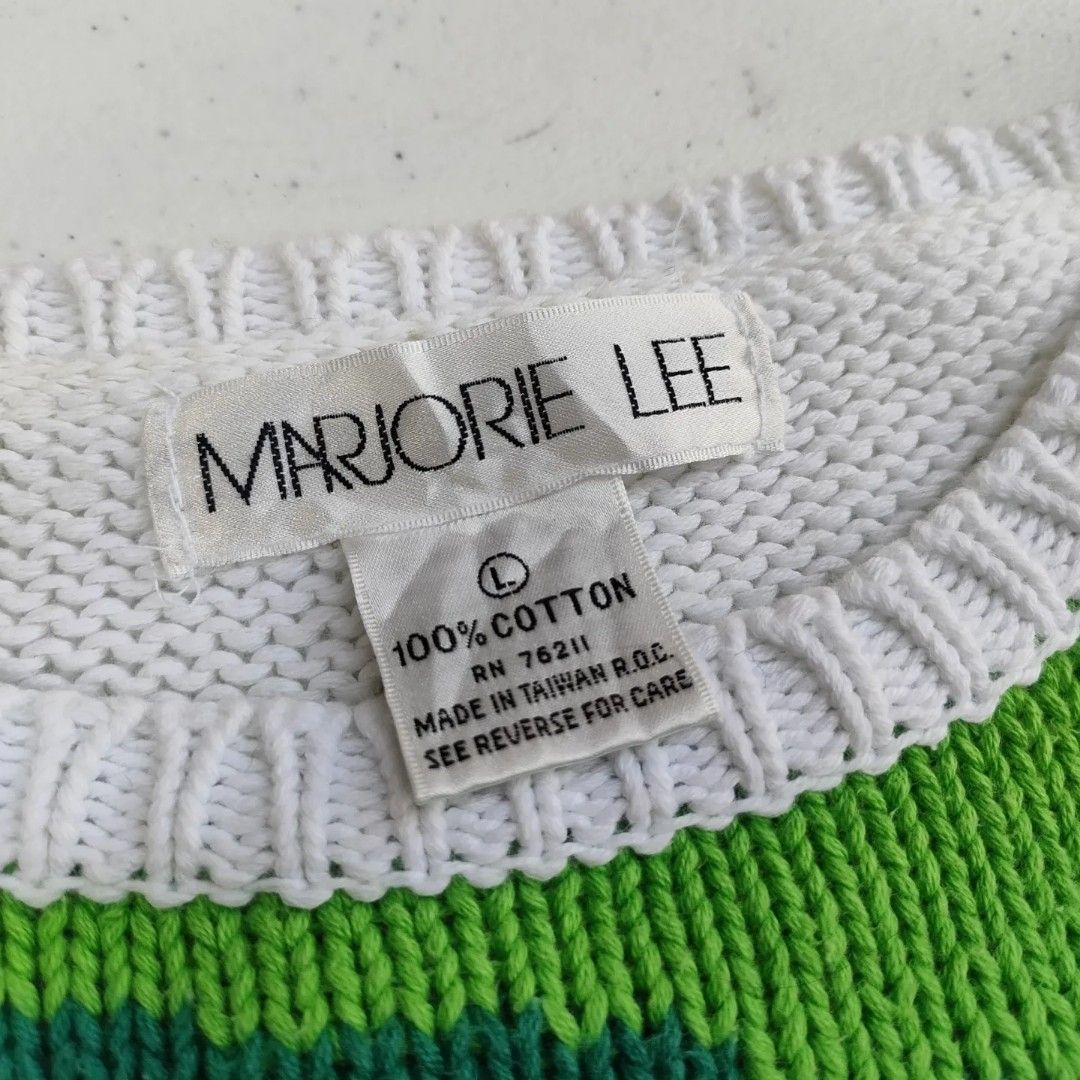 Vintage 80's Marjorie Lee Knitted Shirt, Women's Fashion, Tops, Shirts on Carousell