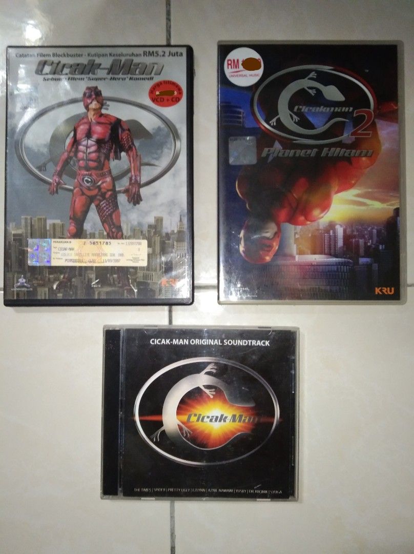[Vintage] DVD dan VCD (Percuma CD 'OST') Cicakman 1 - 2, Hobbies & Toys ...