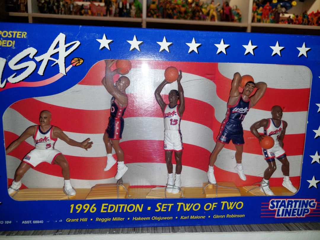 Vintage NBA Dream team USA Starting lineup, set of 2, Hobbies & Toys ...