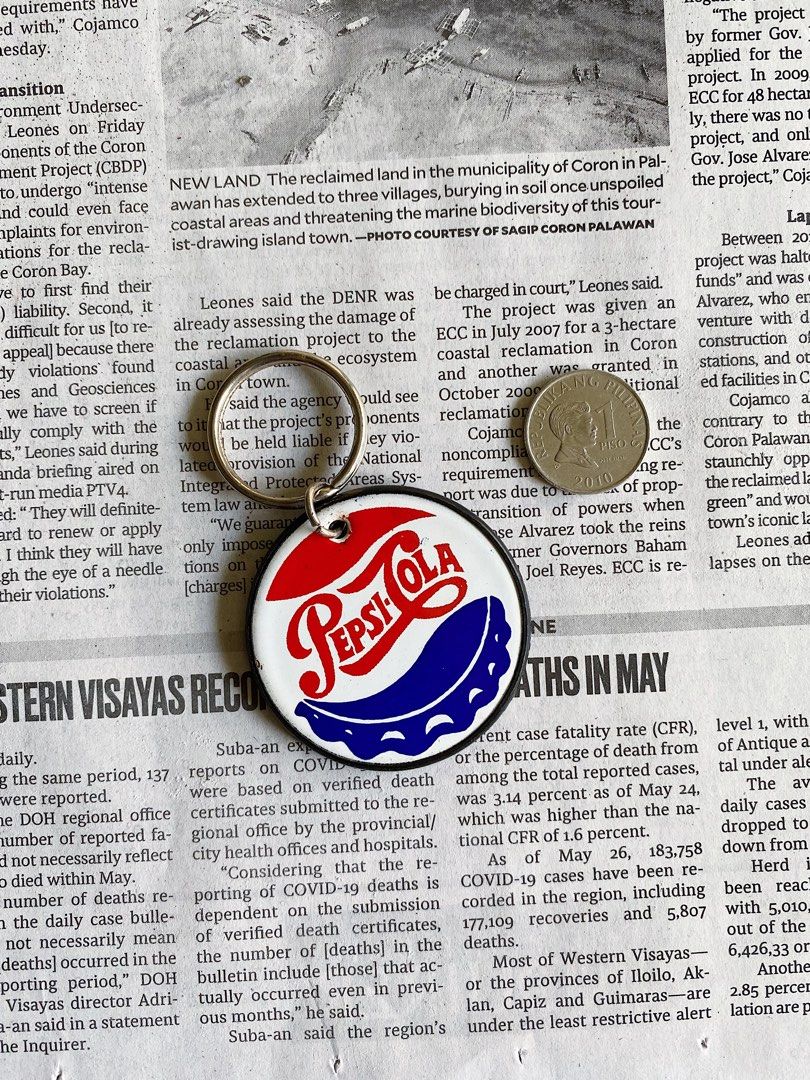 (Vintage) Pepsi Cola - Logo Dodo Keyring - Keychain by Dodo Designs ...