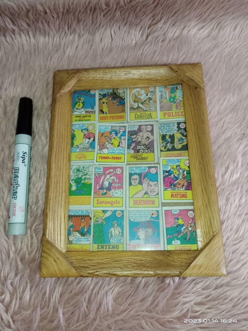 Vintage pinoy 80's teks with frame, Hobbies & Toys, Memorabilia & Collectibles, Vintage ...