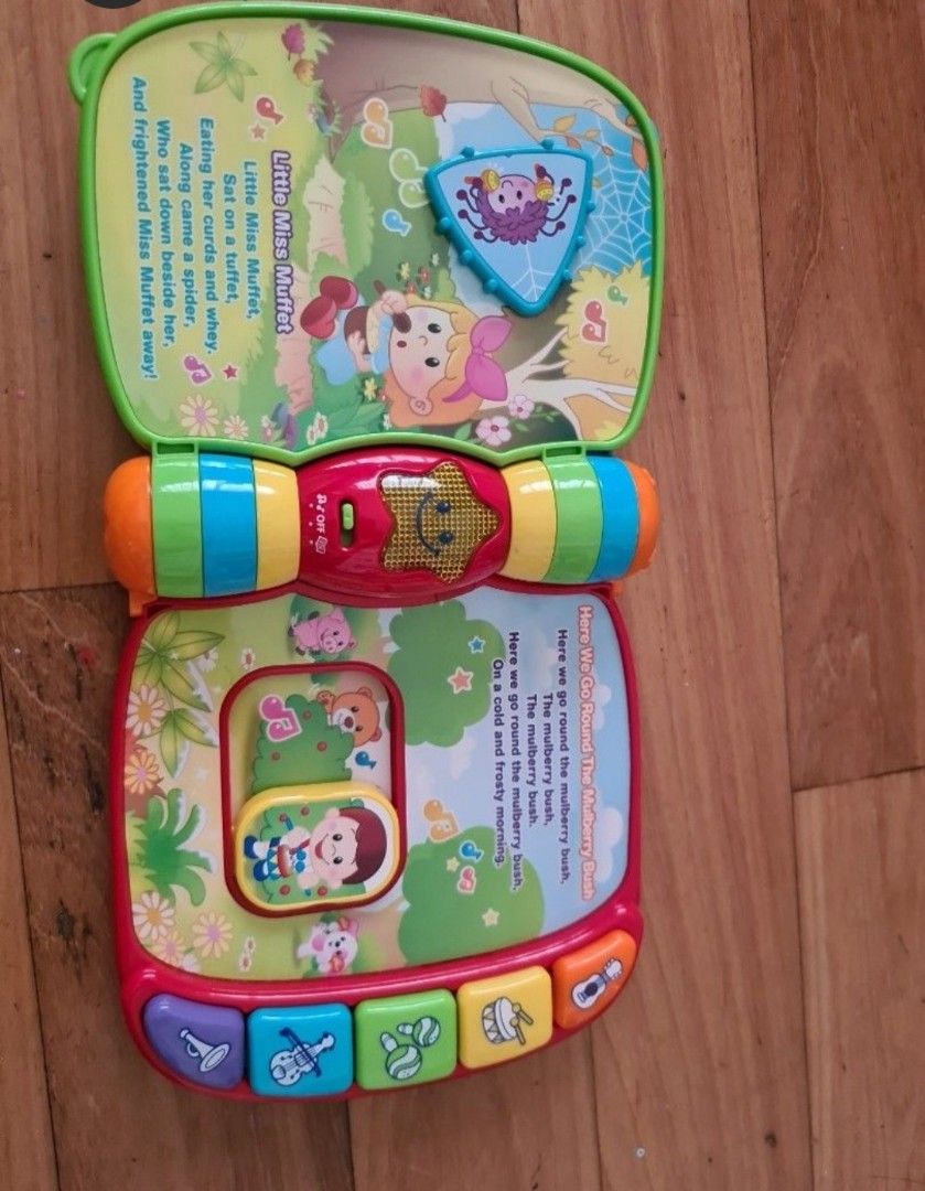 Vtech Musical Rhymes Book, Babies & Kids, Infant Playtime on Carousell