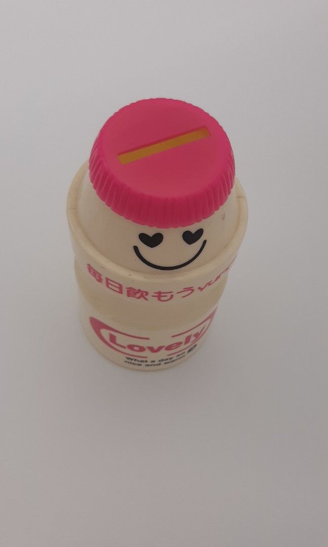 Yakult Coin Bank - pink, Hobbies & Toys, Memorabilia & Collectibles ...