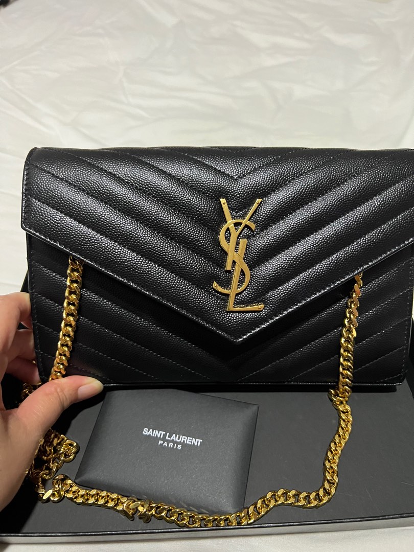 YSL woc large, Luxury, Bags & Wallets on Carousell