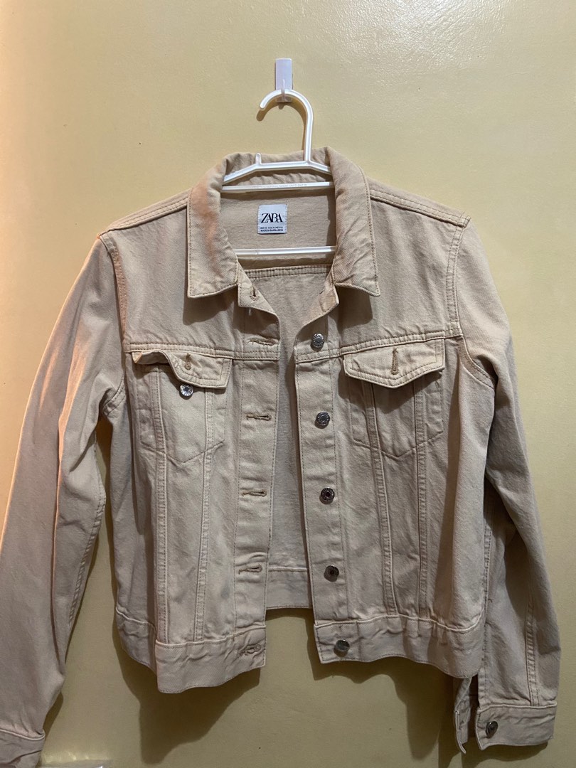 Zara Cream Jacket, Women's Fashion, Coats, Jackets and Outerwear on ...