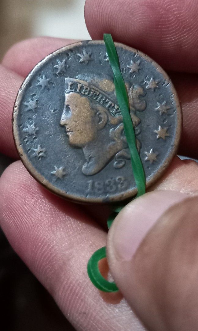 1833 one cent us error coin rotated die error, Hobbies & Toys ...