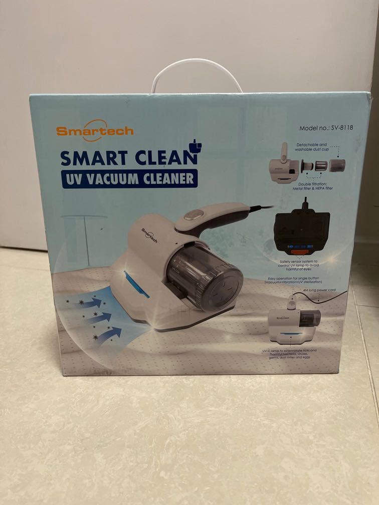 (全新) Smartech SV-8118 Smart Clean UV除蟎吸塵機, 家庭電器, 吸塵機 ＆ 家居清潔電器 - Carousell