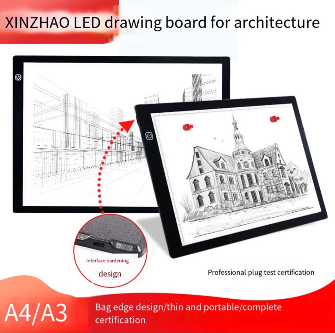 Adjustable A4/A3 Copy Pad Panel Drawing Tablet Light Box Tracing Board ...