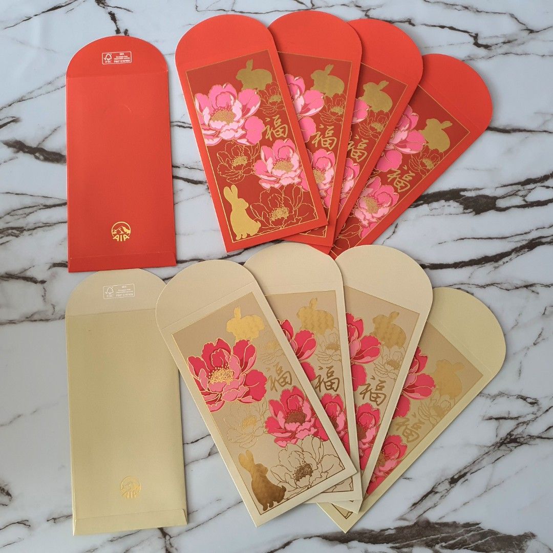 AIA 2023 Rabbit Red Packet Ang Pao, Hobbies & Toys, Memorabilia ...