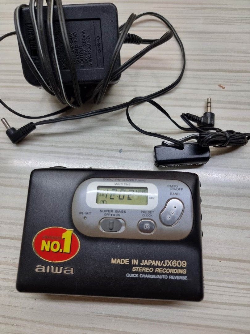 Aiwa Stereo Radio Cassette Recorder Model HS-JX609, Audio, Portable Music Players on Carousell