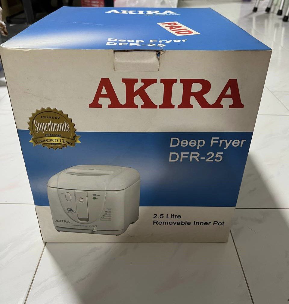 AKIRA Deep Fryer DFR-25, TV & Home Appliances, Kitchen Appliances ...