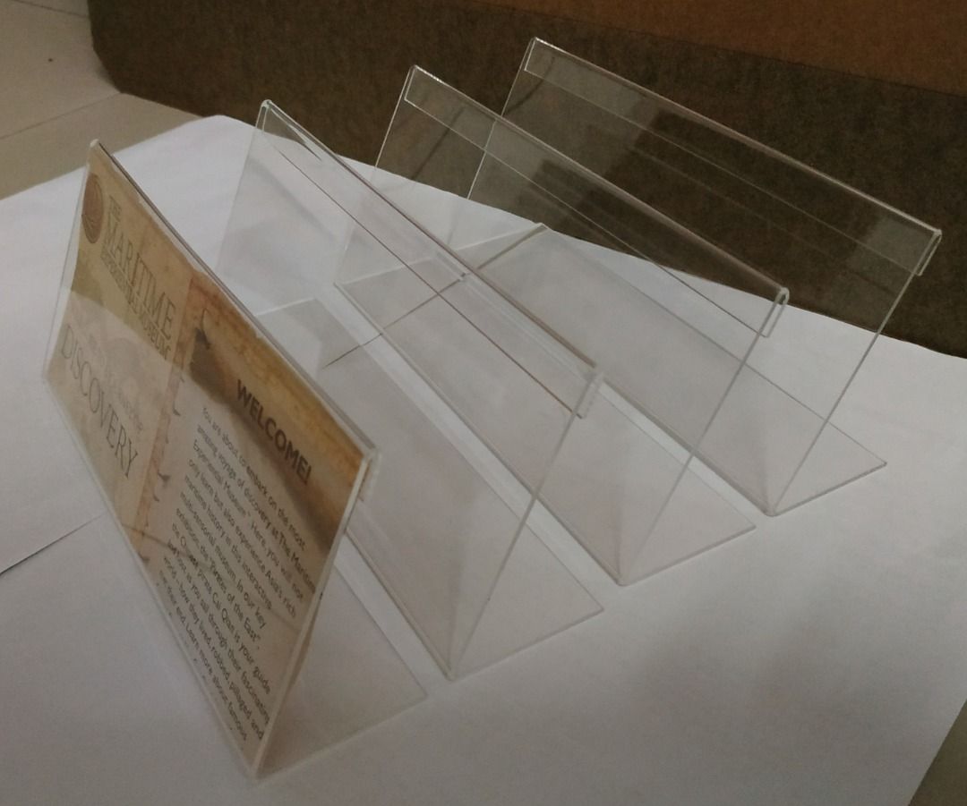 Assorted Acrylic Dispaly Stands (Mainly A4 Size), Hobbies & Toys ...