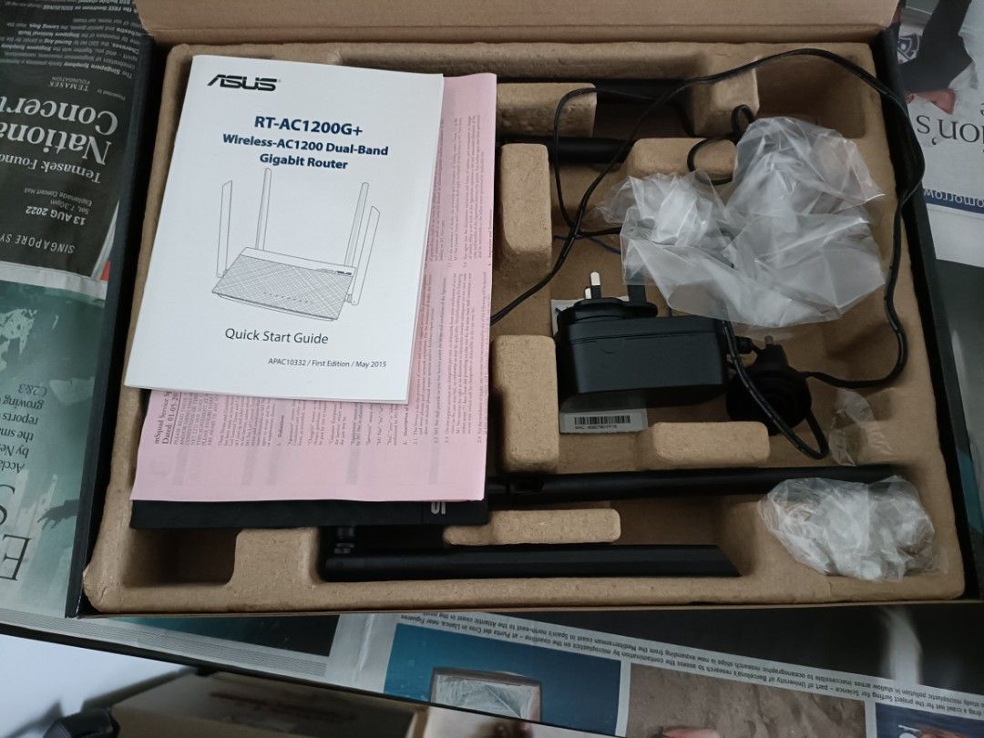 Asus RT-AC 1200G+ Wireless AC 1200 router, Computers & Tech, Parts ...